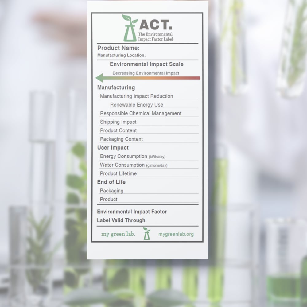 BUCHI’s Path to Sustainability: Obtaining the ACT Ecolabel ...